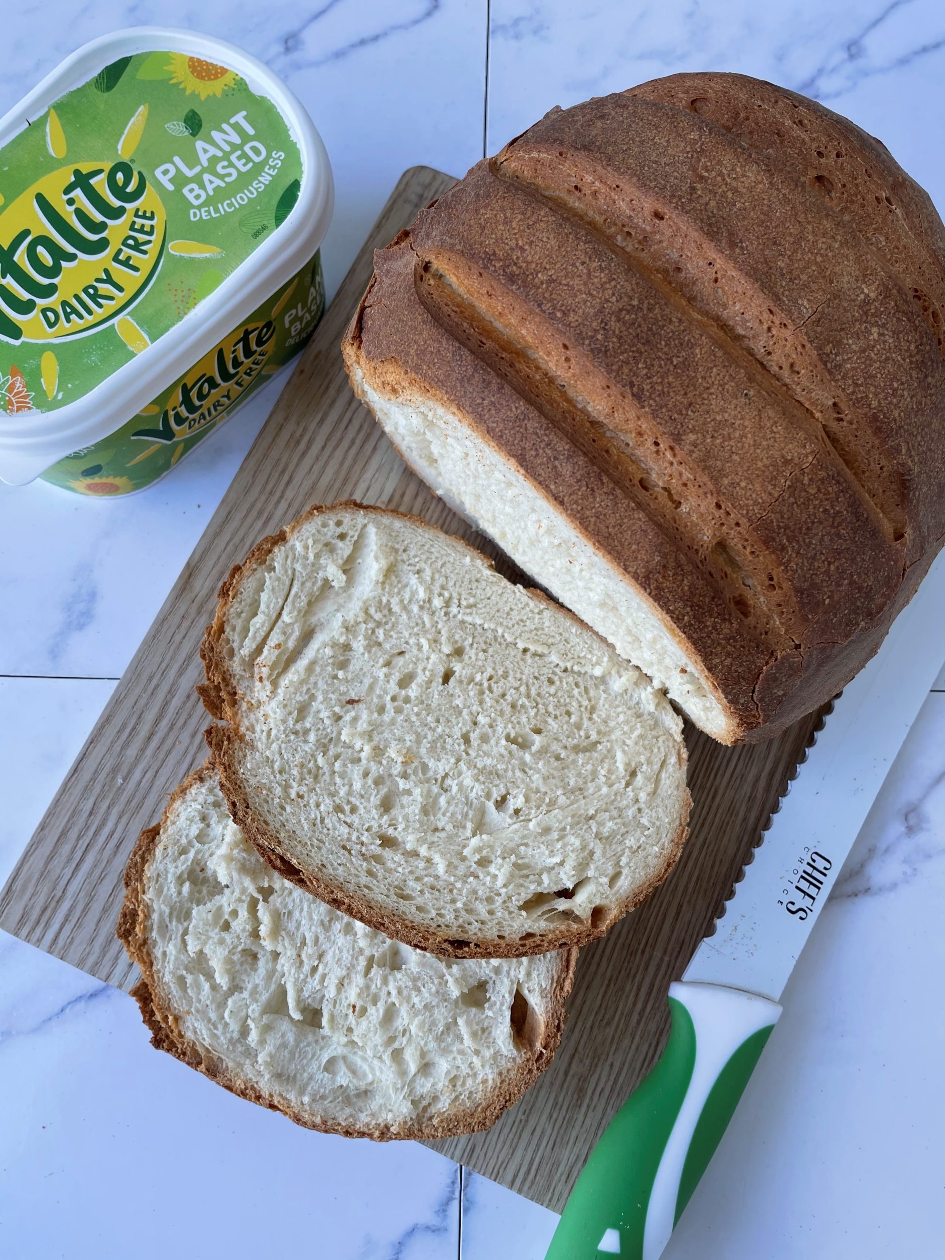 Paul Hollywood's Crusty White Cob (Dairy-free/Vegan) - TheUniCook