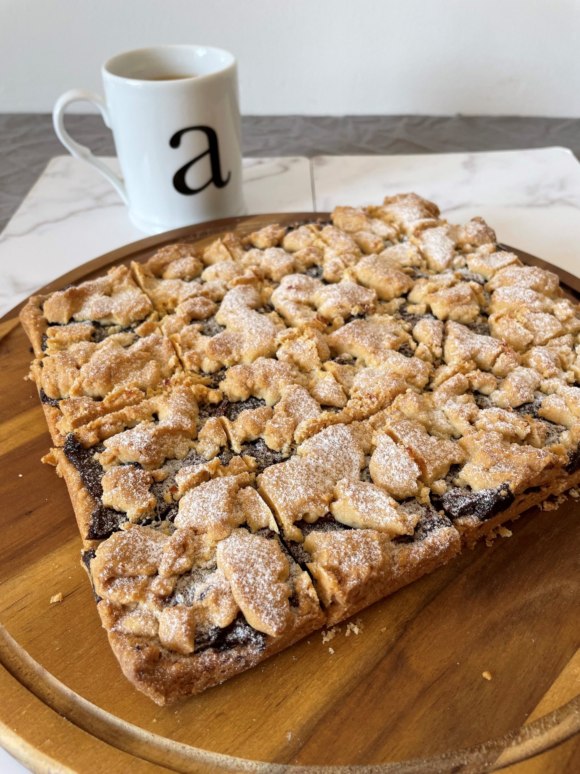 Date & Stem Ginger Shortbread Squares - TheUniCook